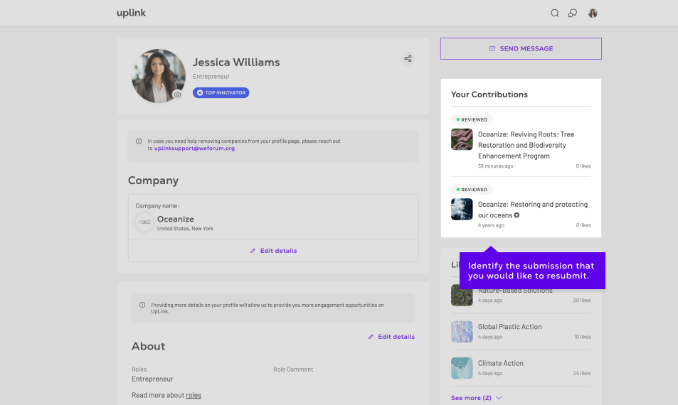 Help Center - Manage your submissions