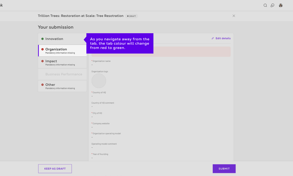Help Center - Manage your submissions