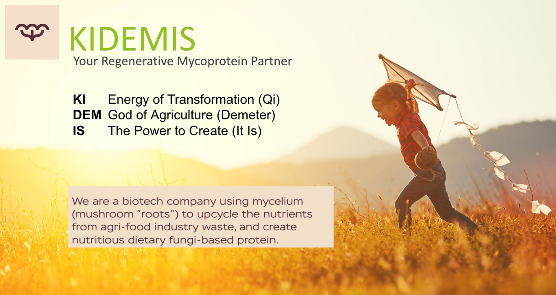KIDEMIS AG: KIDEMIS - Your Regenerative Mycoprotein Partner - UpLink ...