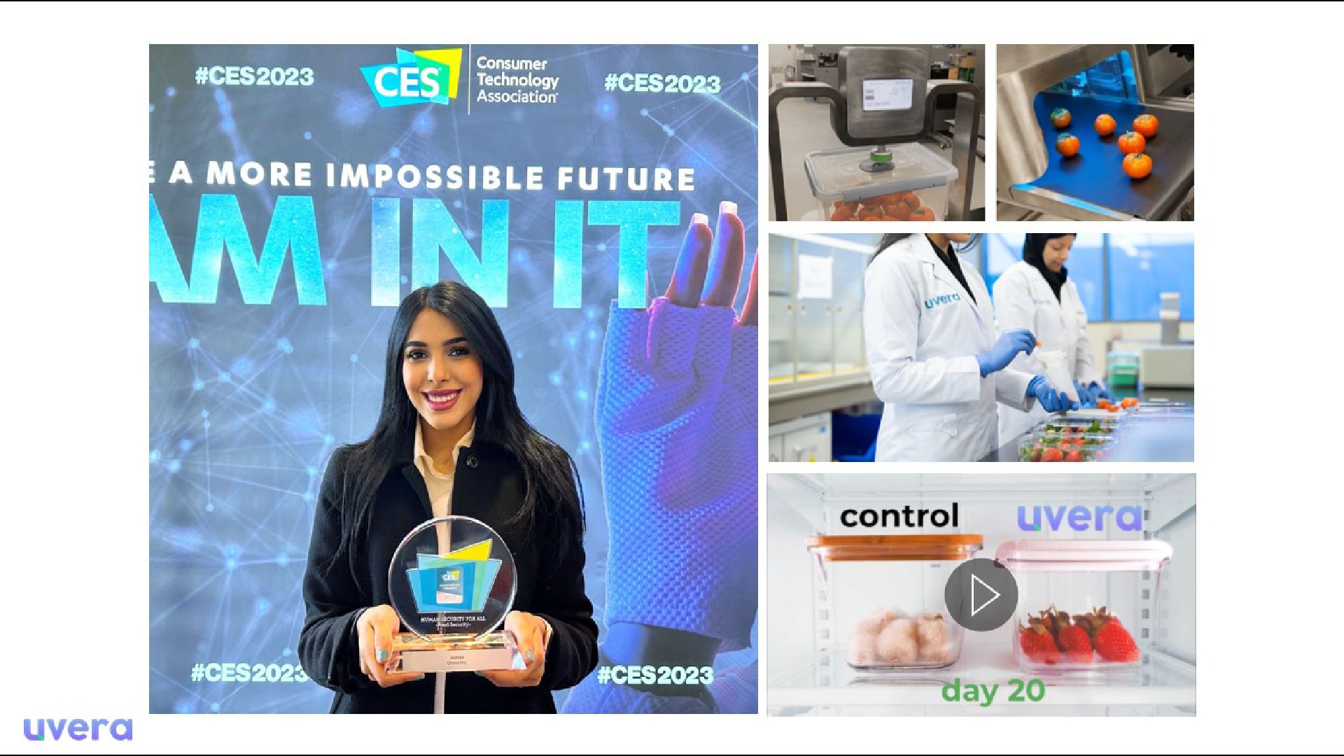 Uvera Inc.: FoodLine by Uvera - Increasing shelf-life of produces by 2x - UpLink - Contribution