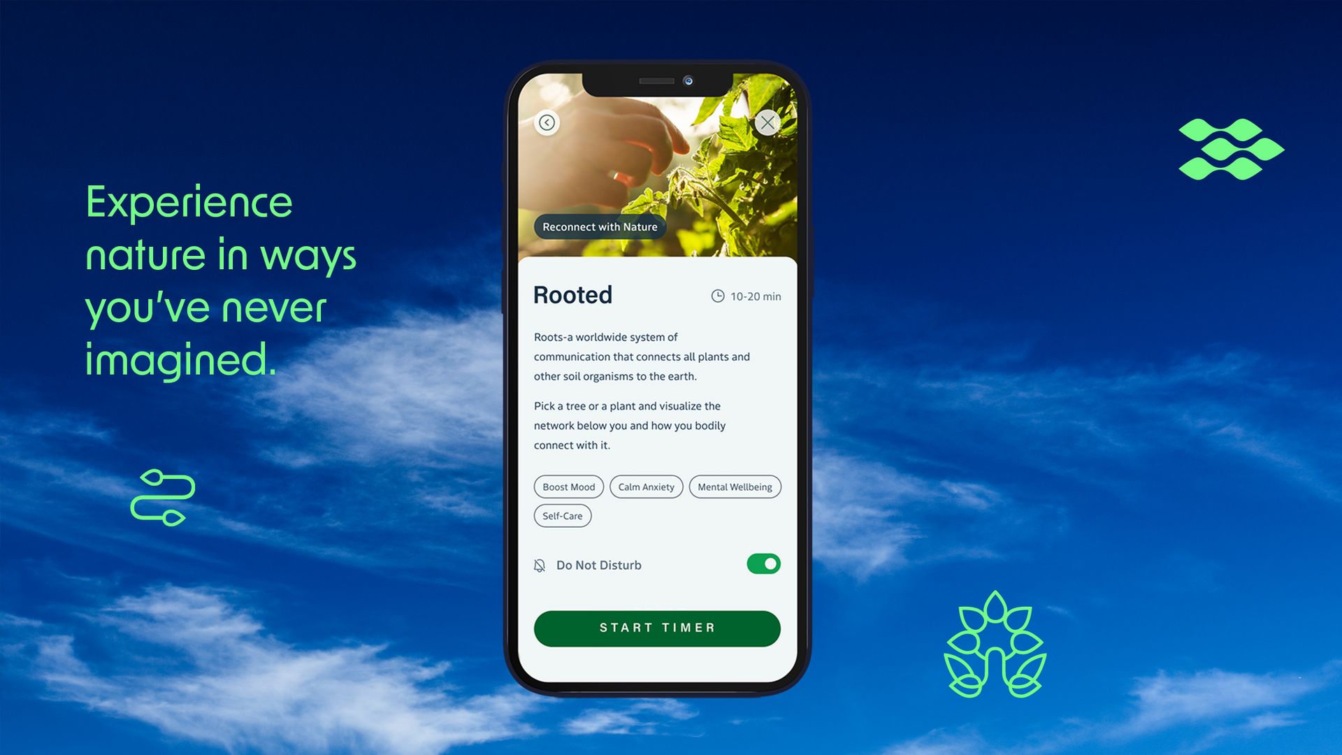 World's first nature therapy app. - UpLink - Contribution