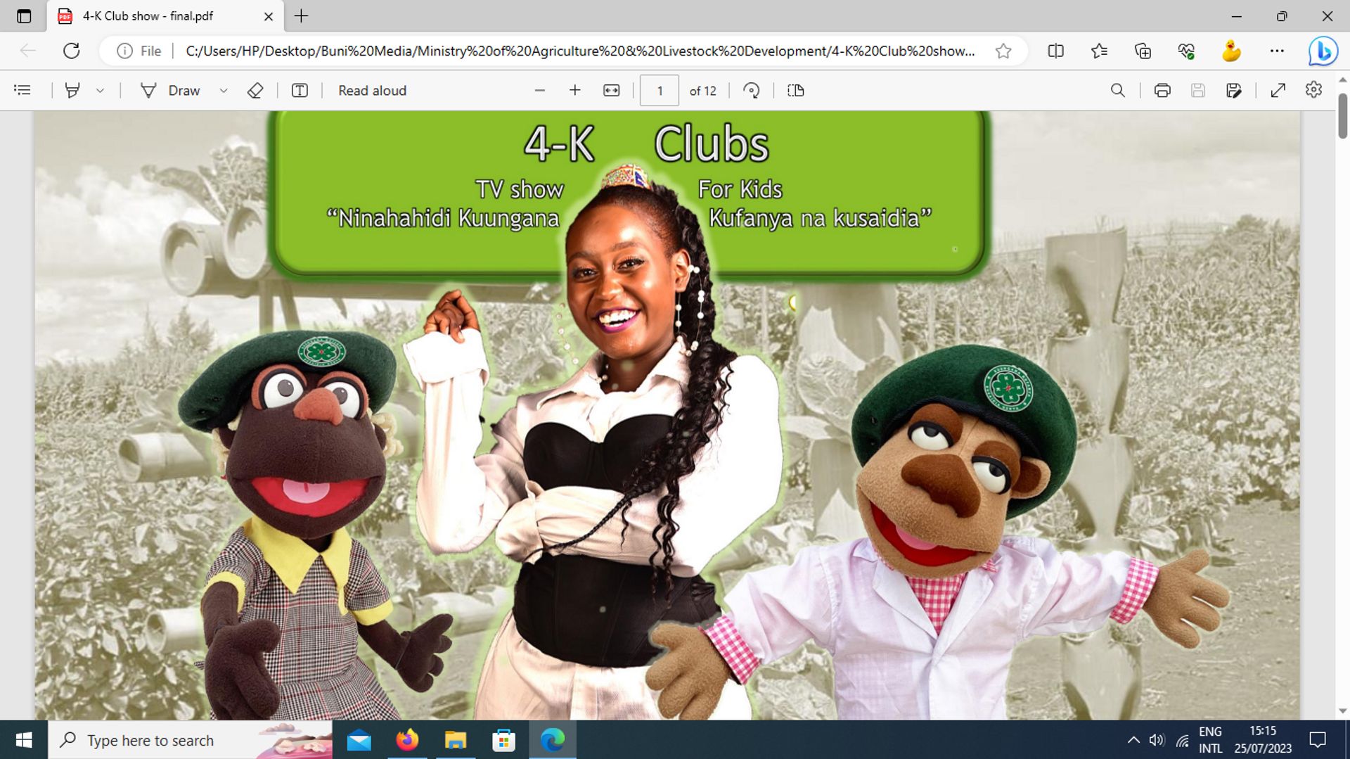 Buni Media: Farming Made Fun - Education - UpLink - Contribution