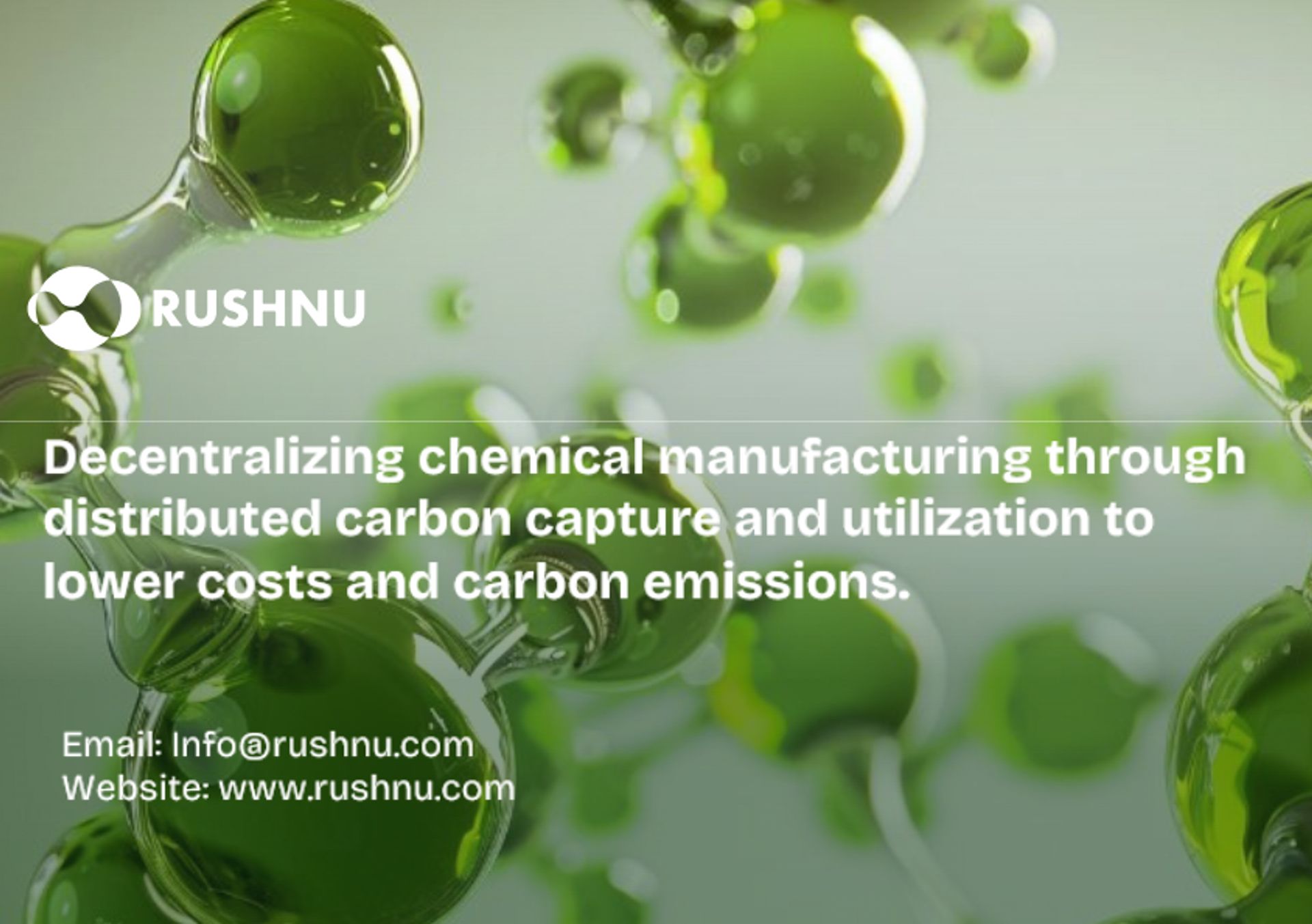 Rushnu: Capture CO2 and produce chemicals at lower cost through ...